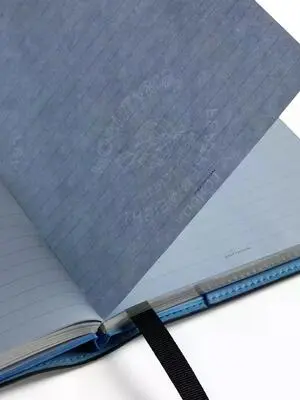 Smythson Evergreen Refillable Leather Notebook - Blue