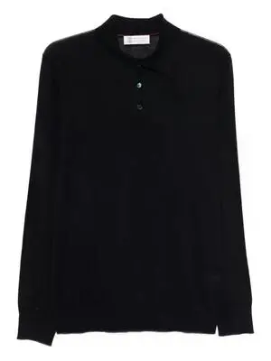 Brunello Cucinelli Long-sleeve Polo Shirt