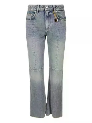 Stella McCartney Mid-rise Kick-flare Jeans With Charm Detail