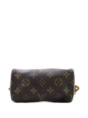 LOUIS VUITTON Speedy Mini Hl Handbag Monogram Canvas Satchel - Brown