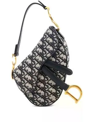 Dior Saddle Handbag Oblique Canvas Mini Shoulder Bag - Blue