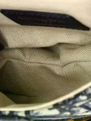 Dior Saddle Oblique Canvas Mini Shoulder Bag - Blue