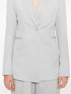 BLAKLACE Single-breasted Blazer - Grey