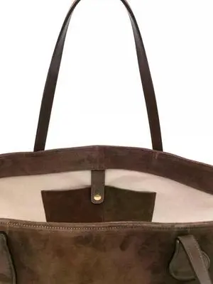 LIFFNER Mega Sprout Suede Tote Bag - Brown