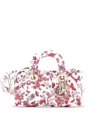 Dior Lady D-joy Printed Leather Small Satchel - Multicolour