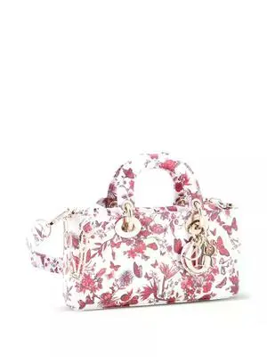 Dior Lady D-joy Printed Leather Small Satchel - Multicolour
