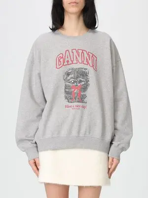 Ganni Off The Shoulder Sweatshirts Hoodies For Women