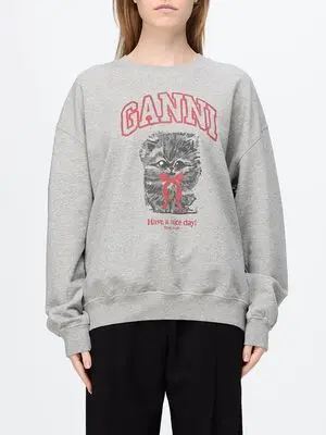 GANNI Graphic Sweatshirt - Grey