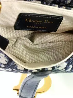Dior Saddle Handbag Oblique Canvas Mini Shoulder Bag - Blue