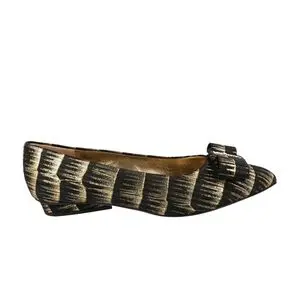 FERRAGAMO Brush Stroke Effect Viva Ballet Flat