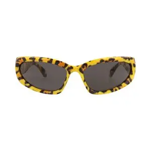 Balenciaga Shield Frame Bio Injection Sunglasses - Yellow
