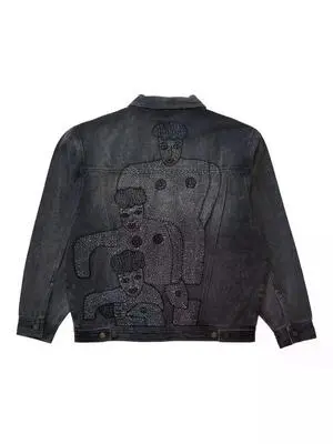 GLASS CYPRESS Embroidered Denim Jacket