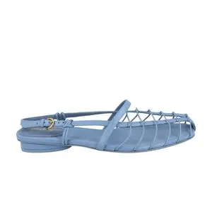 FERRAGAMO Shay Caged Slingback Sandal - Blue