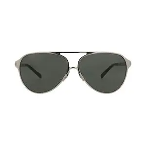 Saint Laurent Aviator Frame Metal Sunglasses - Silver