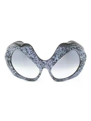 Anna-Karin Karlsson Geometric Frame Sunglasses - Blue