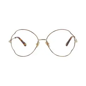 Chloé Round Frame Metal Optical Frames - Brown