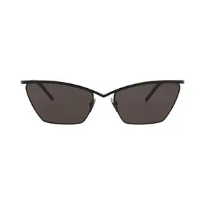 Saint Laurent Cat Eye Metal Sunglasses - Black