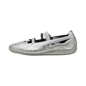 Puma Silver Tone Flats For Women