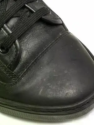 LOUIS VUITTON Logo Leather Lace-up Trainers