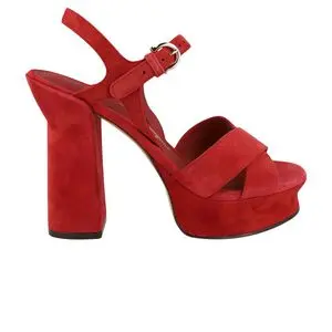 FERRAGAMO Sonya Suede Platform Sandal