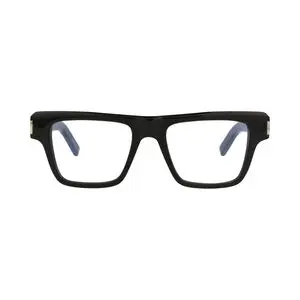 Saint Laurent Square Frame Acetate Optical Frames - Black
