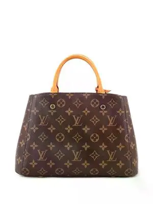 LOUIS VUITTON Montaigne Handbag Monogram Canvas Bb Satchel - Brown