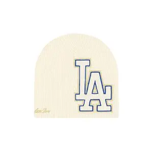 Aimé Leon Dore X La Dodgers Embroidered Beanie - Cream