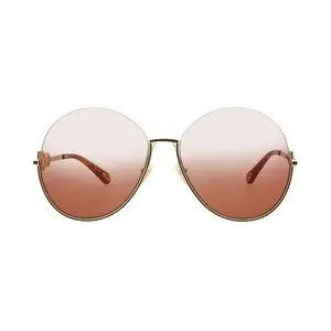 Chloé Round Frame Sunglasses - Gold
