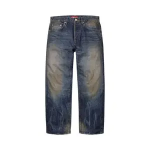 Supreme Distressed Loose Fit Selvedge Jean - Blue