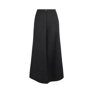 Givenchy Mid-rise Wool-blend Midi Skirt - Grey