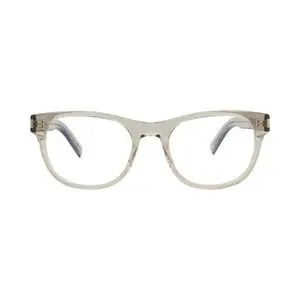 Saint Laurent Square Frame Recycled Acetate Optical Frames - Cream