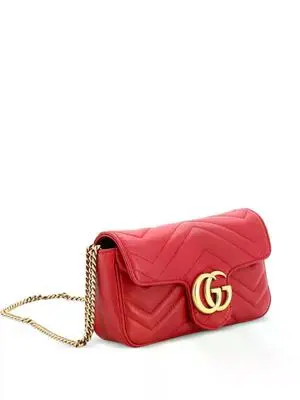 Gucci Gg Marmont Flap Super Mini Crossbody Bag