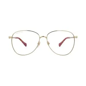 Gucci Aviator Frame Metal Sunglasses - Gold