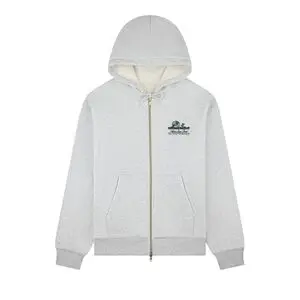 Aimé Leon Dore Unisphere Waffle Lined Full-zip Hoodie - White