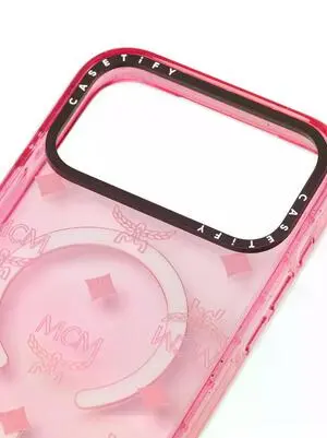 Mcm X Casetify Monogram-pattern Iphone 17 Pro Case
