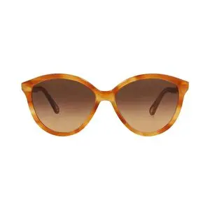 Chloé Round Frame Bio Acetate Sunglasses - Brown