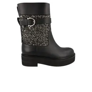 FERRAGAMO Ean Glitter Ankle Boot