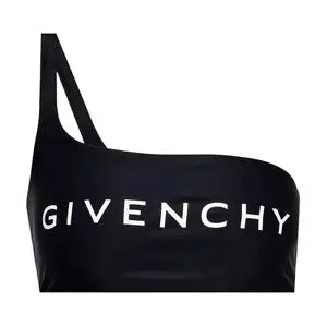 Givenchy One Shoulder Bikini Top - Black