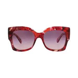 Chloé Square Frame Recycled Acetate Sunglasses - Red