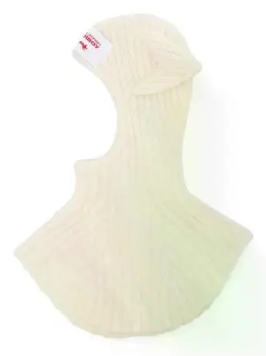 CHARLES JEFFREY Chunky Ears Knit Balaclava - White