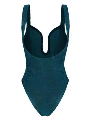 PARAMIDONNA Mika Textured Swimsuit - Blue