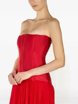 ARAFTU Corset Tie-fastening Maxi Dress