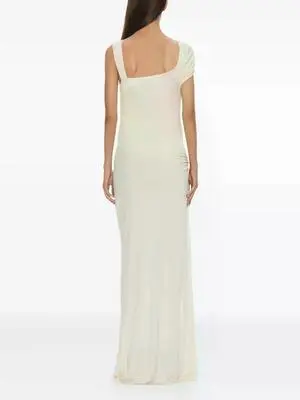 Christopher Esber Veer Spiral Crystal Draped Maxi Dress