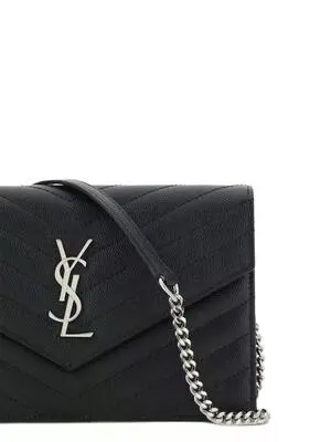 Saint Laurent Cassandre Mini Bag - Black