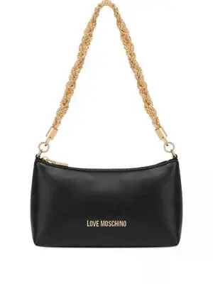 Moschino Chain Shoulder Bag - Black
