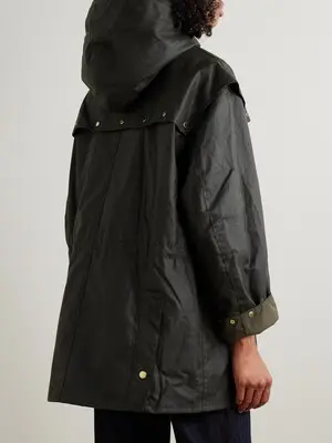 Barbour Aberford Hooded Waxed-cotton Jacket - Green