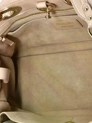 Dior Lady 95.22 Medium Tote Bag Cannage Embossed Leather - Neutrals