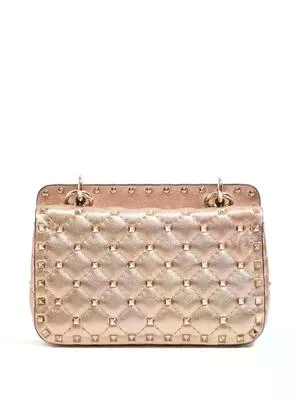 Valentino Garavani Small Rockstud Spike Quilted Cross Body Bag - Pink