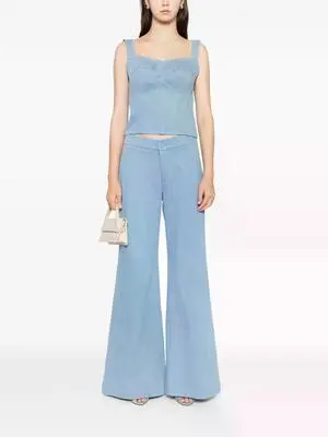 BLAKLACE Button Flared Trousers