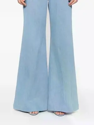 BLAKLACE Button Flared Trousers